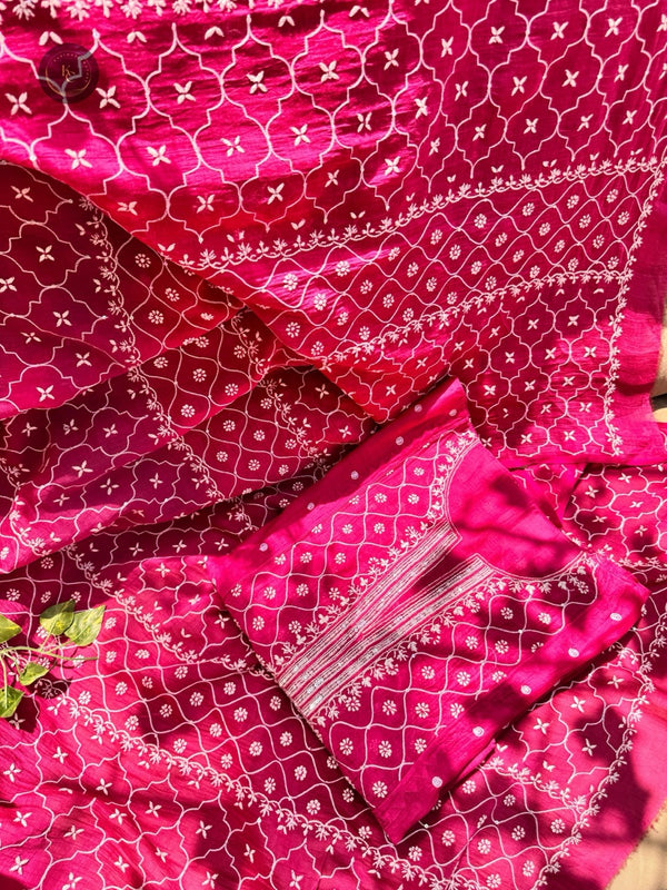 Exclusive Chikankari Mulmul Anarkali – Karigari Couture